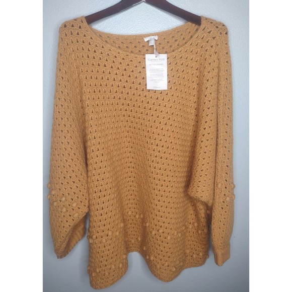 Garnet Hill | Sweaters | Garnet Hill Recycled Cashmere Bobble Sweater ...